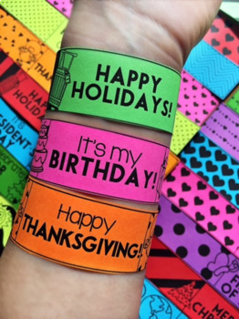 Brag Bracelets - Holiday & Special Days Edition - My Teaching Pal