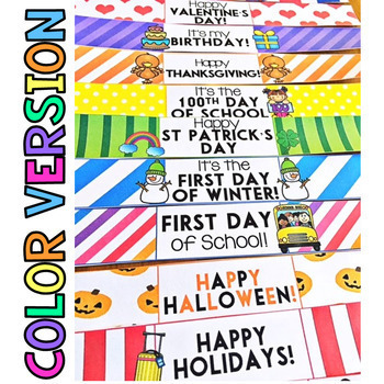 Brag Bracelets - Holiday & Special Days Edition - My Teaching Pal