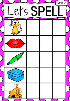 Spelling Literacy Center Activity BUNDLE - Let's Spell CVC CVCC CCVC ...