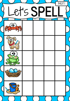 Spelling Literacy Center Activity BUNDLE - Let's Spell CVC CVCC CCVC ...