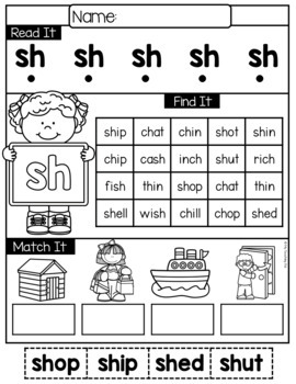 Phonics Worksheets - Consonants, Vowels, Digraphs, Diphthongs and more ...