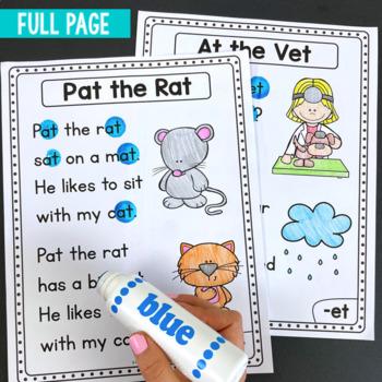 Phonics Poems - CVC and Short Vowel Poetry - Fluency - My Teaching Pal