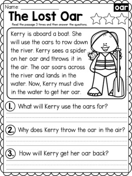 R-Controlled Vowels Reading Passages - Comprehension - PAPER & DIGITAL ...