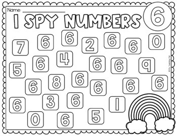 I Spy Numbers to 20 - Number Identification - My Teaching Pal