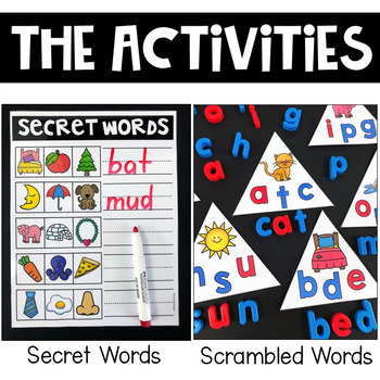 CVC Literacy Center Activities - BUNDLE - My Teaching Pal