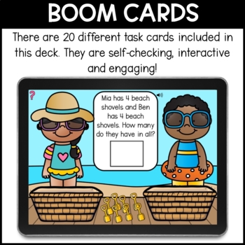 Addition Word Problems to 10 - Digital Task Cards - Boom Cards - My ...