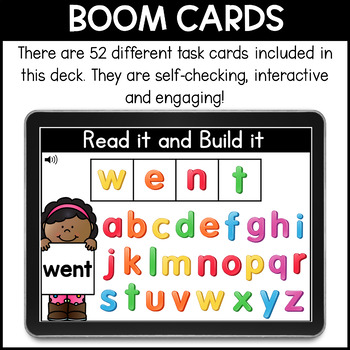 Kindergarten Sight Word Builder - Digital Task Cards - Boom Cards - My ...