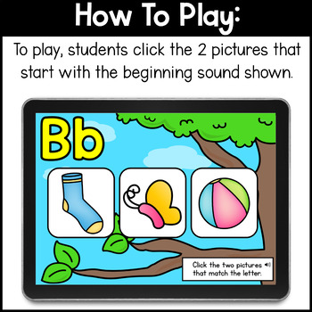 Beginning Sounds - Digital Task Cards - Boom Cards - My Teaching Pal