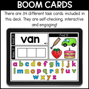Spell a CVC Word (SHORT A) - Digital Task Cards - Boom Cards - My ...