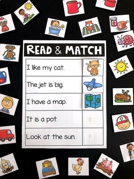 Read and Match Literacy Center - My Teaching Pal