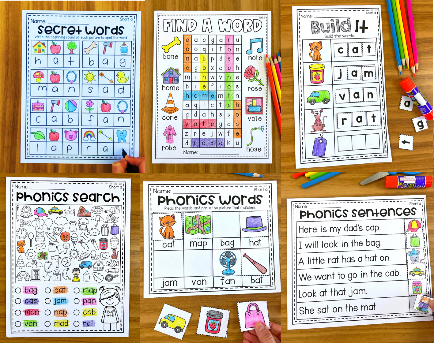 Phonics Worksheets - The Bundle - My Teaching Pal