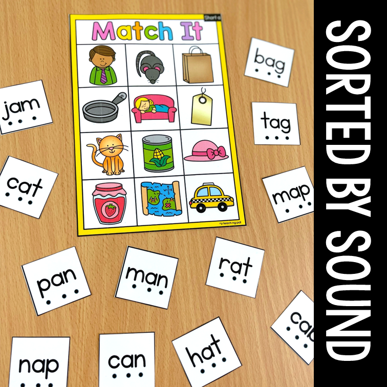 Phonics Center - Decodable Words - Phonics Match - (Science of Reading ...