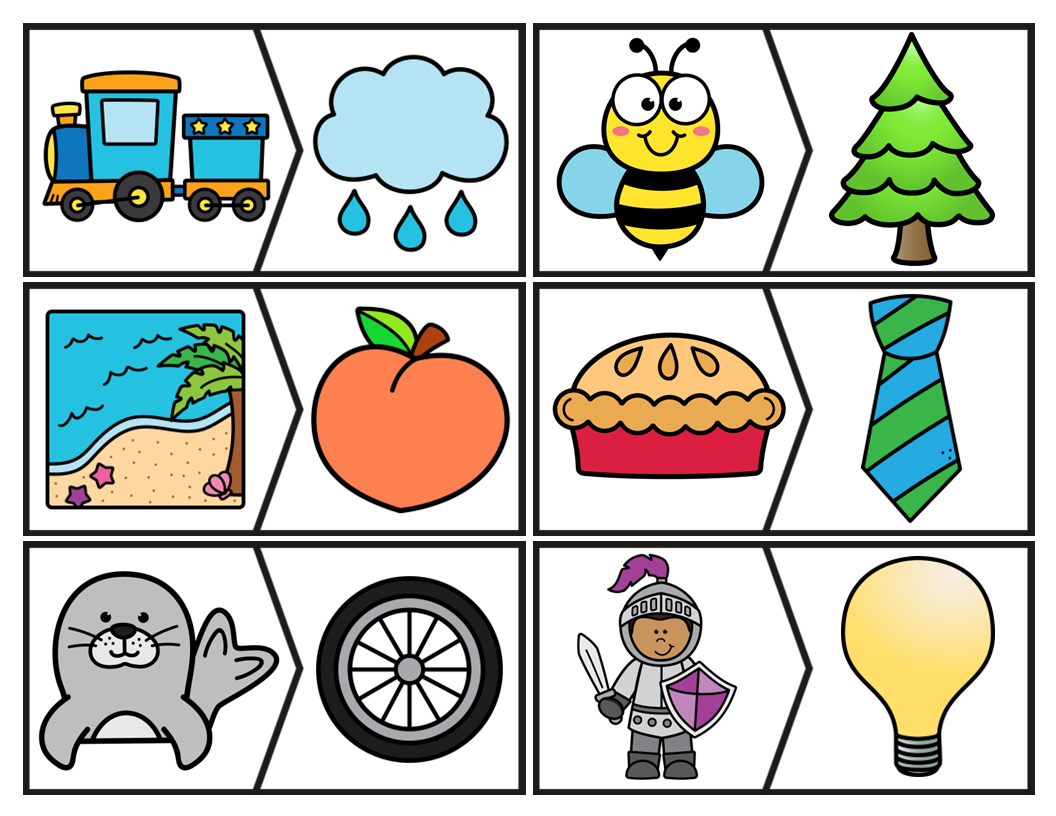 Rhyming Center - Rhyming Puzzle - Phonemic Awareness Center - My ...