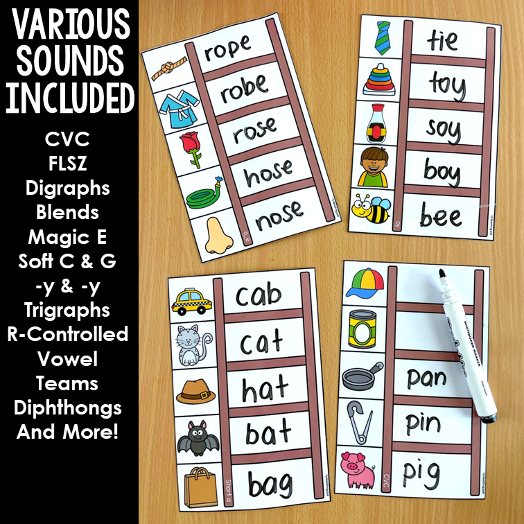 Word Ladders - Word Chains - Phonics and Phonemic Awareness Center - My ...