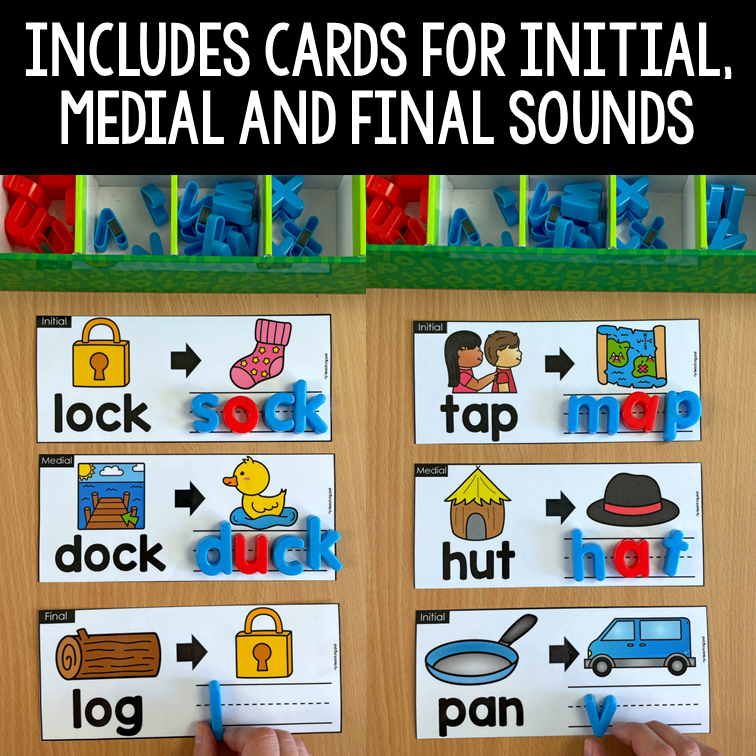 Phoneme Substitution Cards - Phonemic Awareness Center - My Teaching Pal