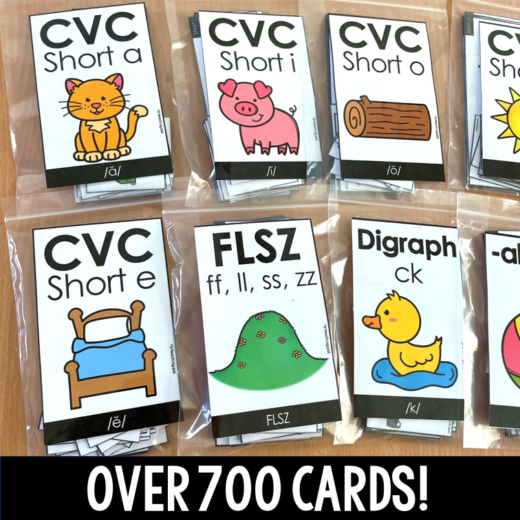 Sentence Match Cards - Phonics Decodable Sentences (Science of Reading ...