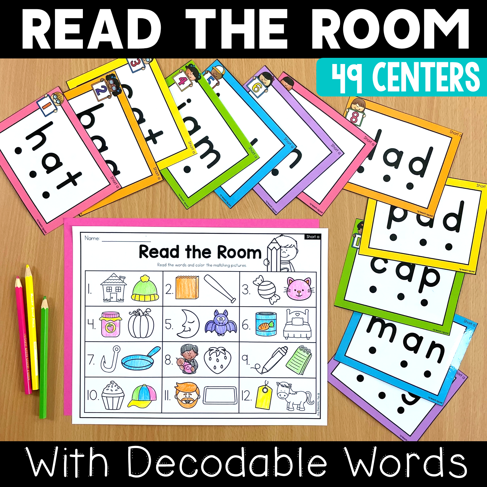 Read the Room Phonics Centers - Decodable Words - (Science of Reading ...