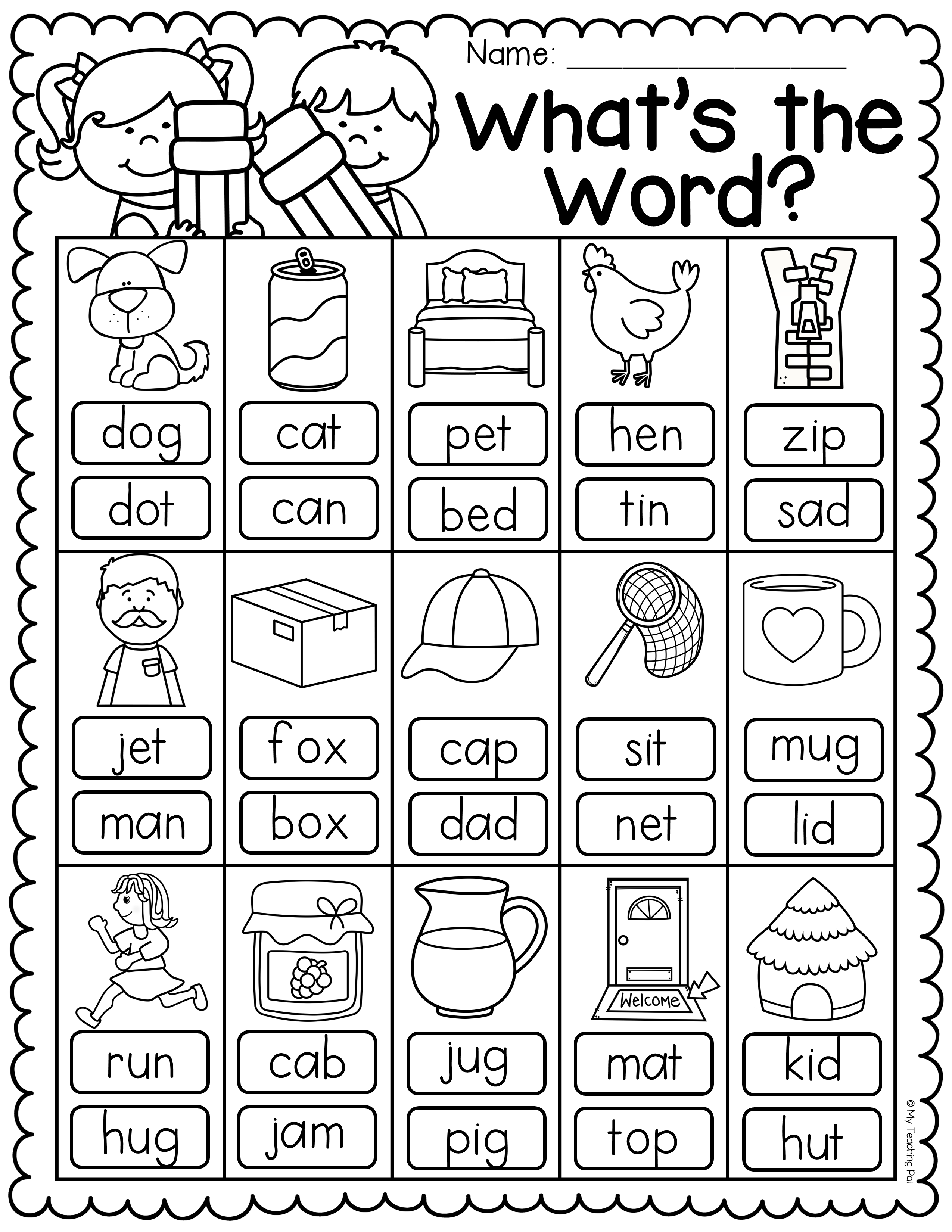 FREE Kindergarten Literacy Worksheets - Grammar, Phonics, Writing ...