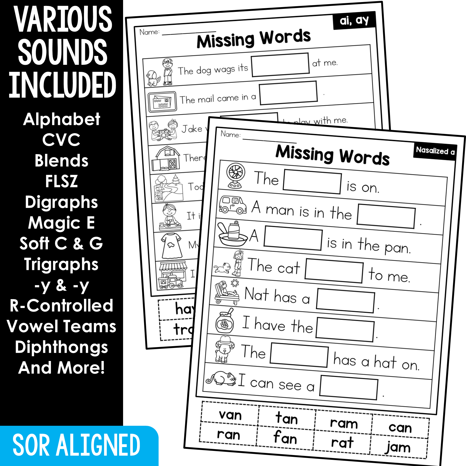 Cloze Sentences Worksheets BUNDLE - Reading Comprehension - Science of ...