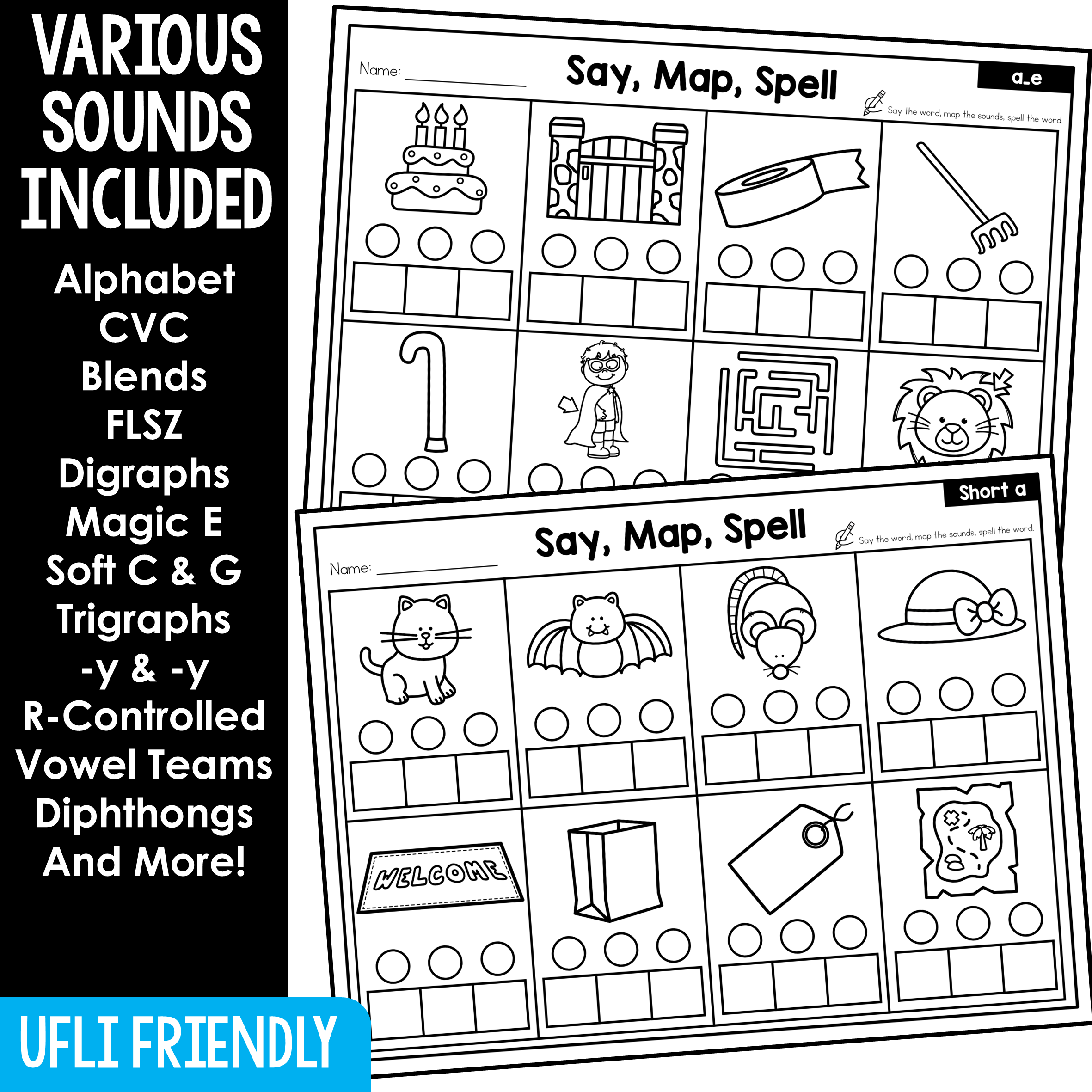 Word Mapping Worksheets - Spelling Worksheets - Orthographic Mapping ...