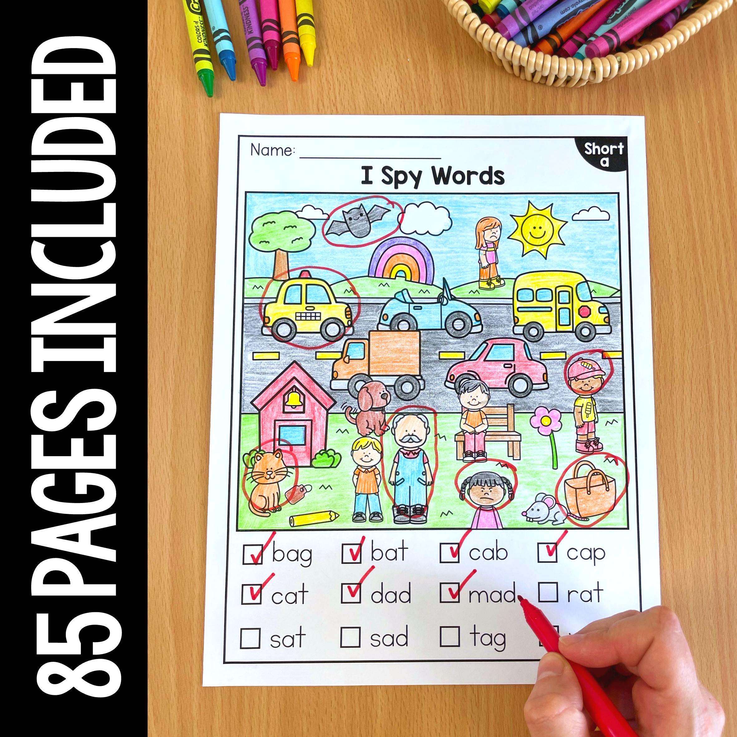 I Spy Worksheets - Decodable Phonics Worksheets - (Science of Reading ...