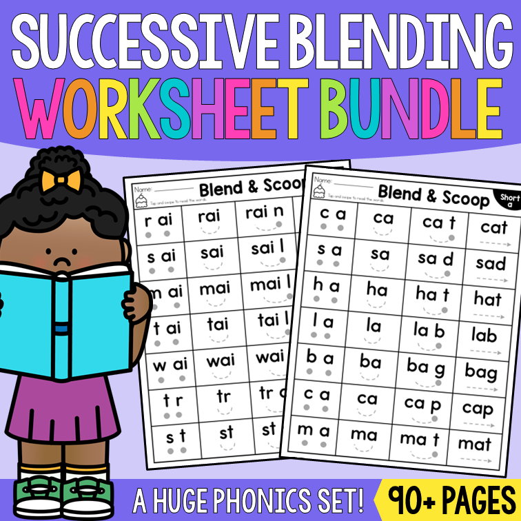 Successive Blending Worksheets BUNDLE - Decodable - Science of Reading ...