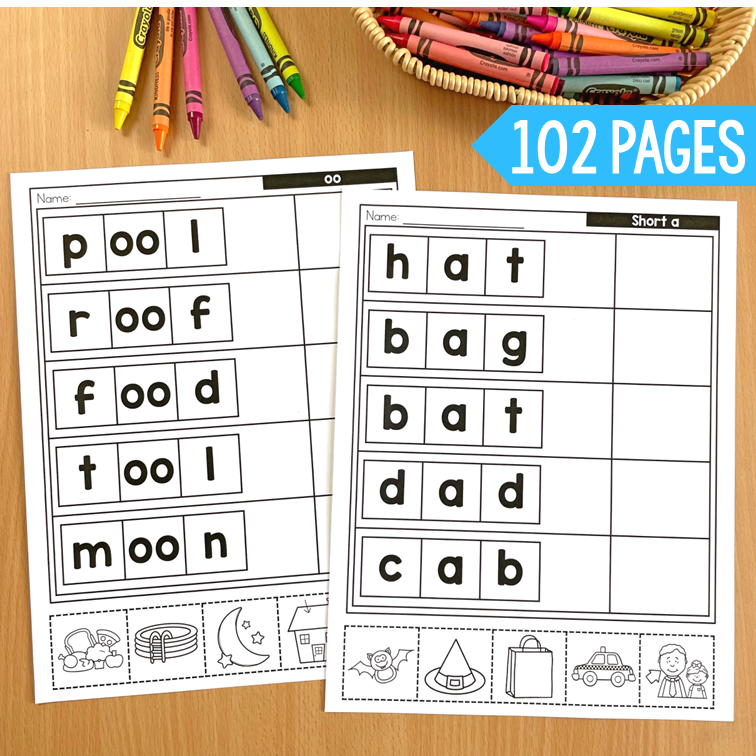 Blend and Match Worksheets BUNDLE - Reading Decodable Words - Science ...