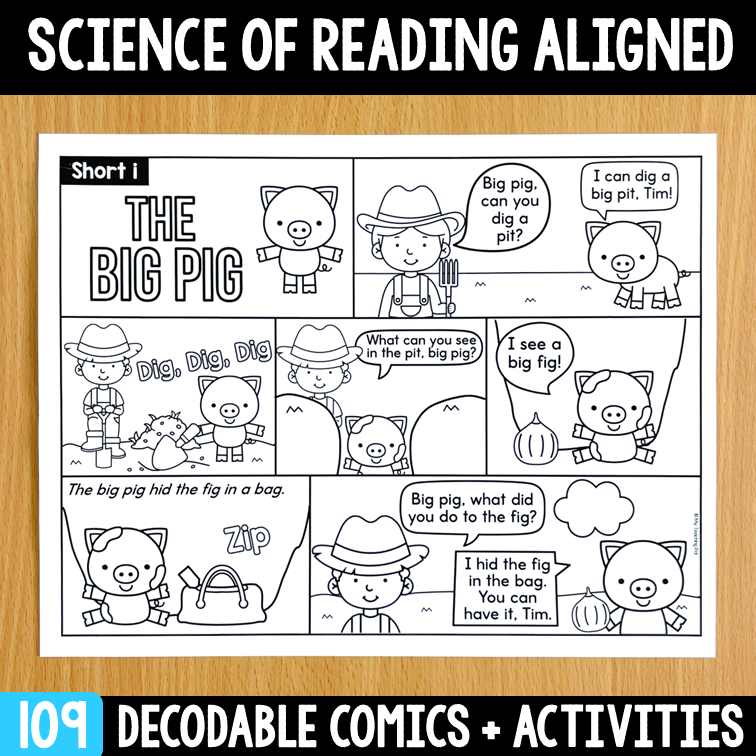 Decodable Comics MEGA BUNDLE - Science of Reading Aligned - SETS 1-6 ...