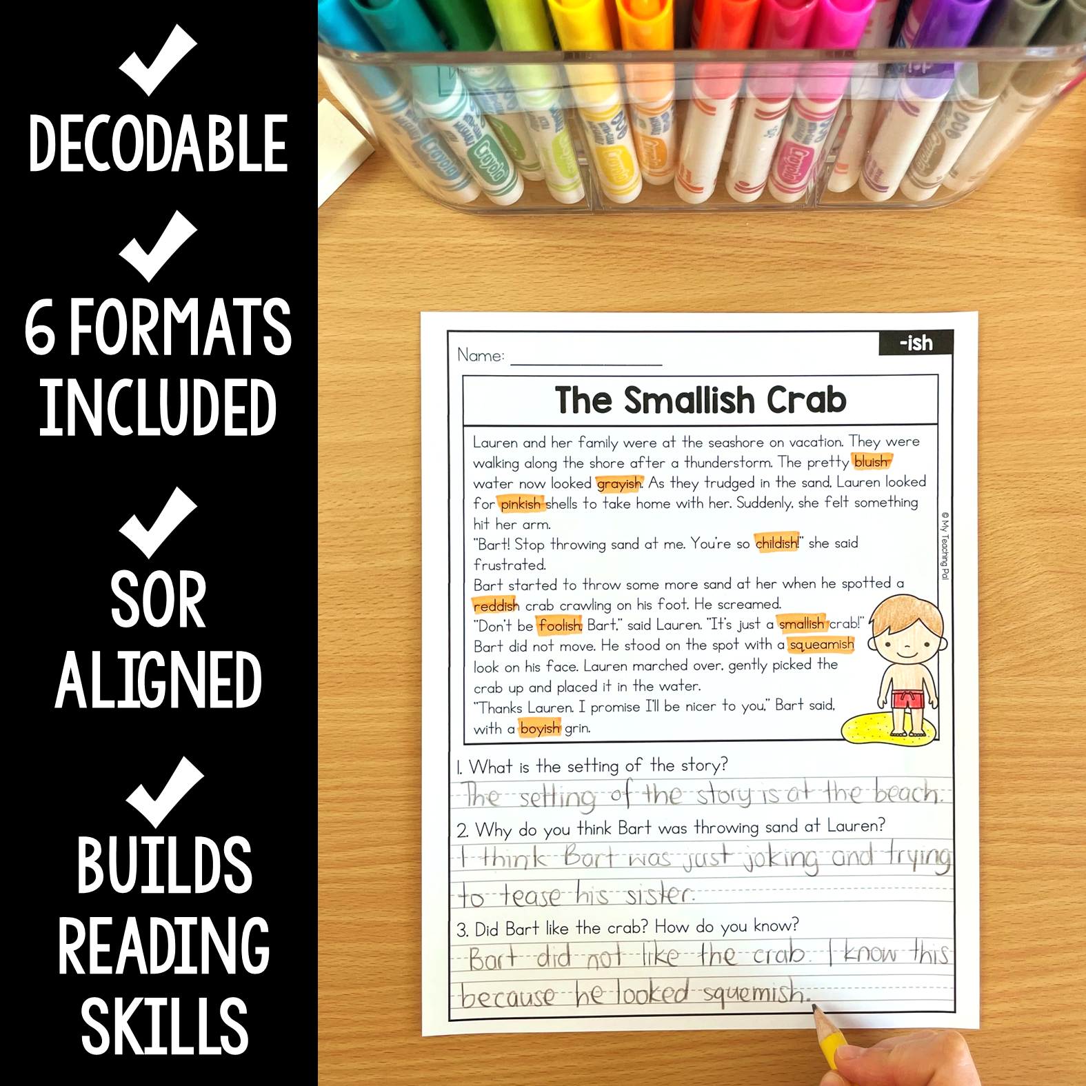 Decodable Reading Comprehension Passages - Suffixes, Prefixes - SoR ...