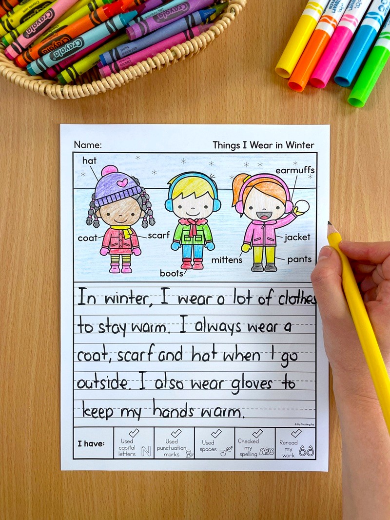 Writing Prompts BUNDLE for the WHOLE YEAR - Kindergarten, First and ...