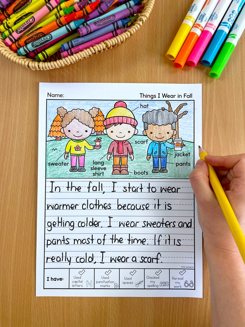Writing Prompts BUNDLE for the WHOLE YEAR - Kindergarten, First and ...