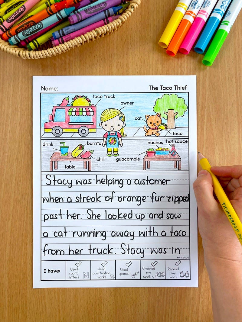 Writing Prompts BUNDLE for the WHOLE YEAR - Kindergarten, First and ...
