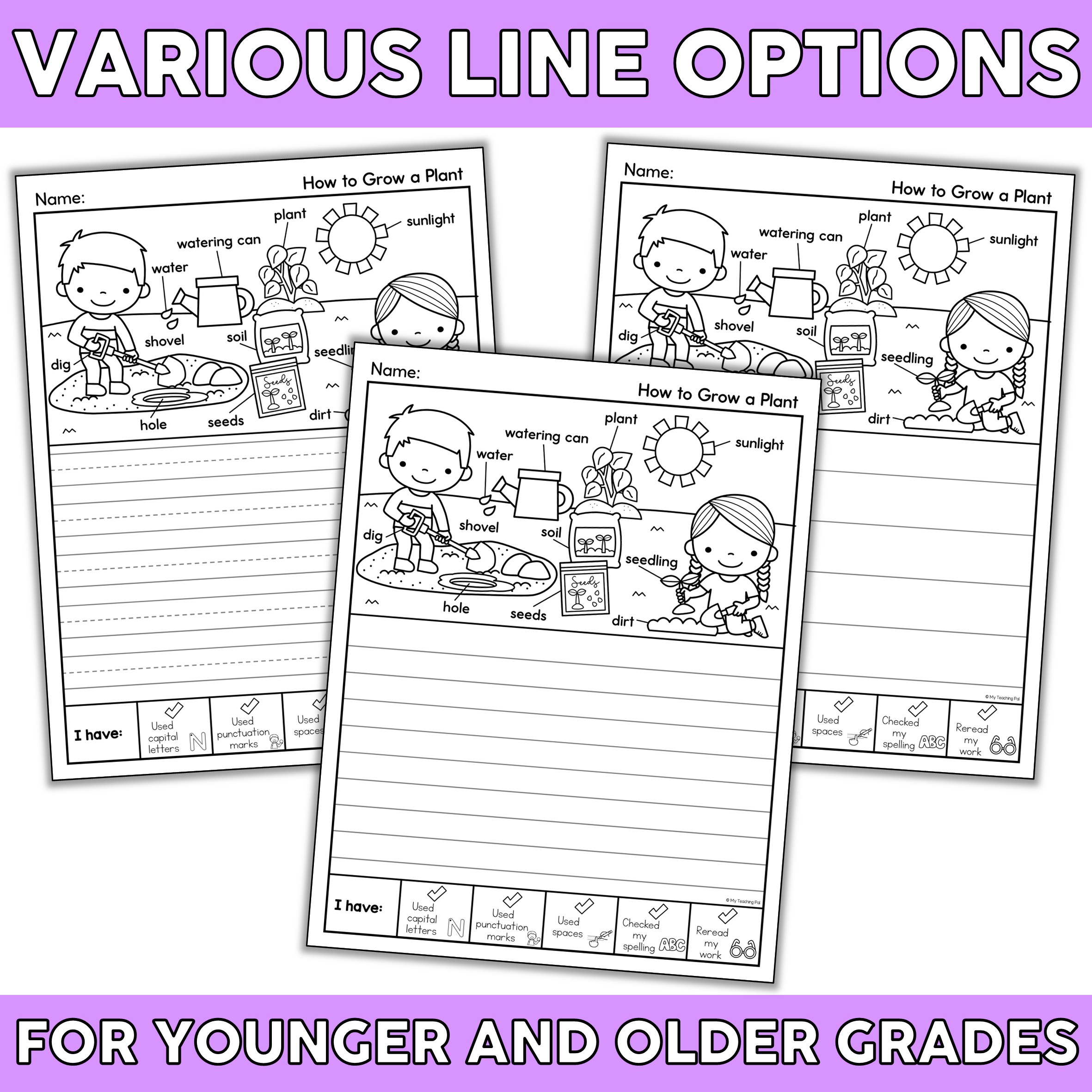 Writing Prompts BUNDLE for the WHOLE YEAR - Kindergarten, First and ...